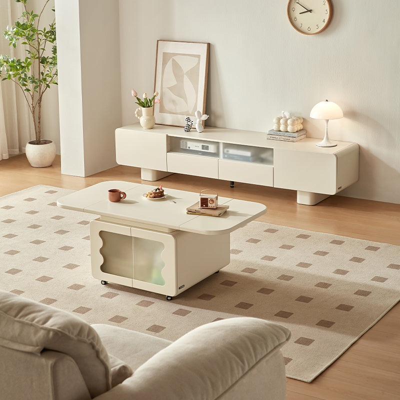 Preston Classic Design Foldable Coffee Table with Swivel Casters ...