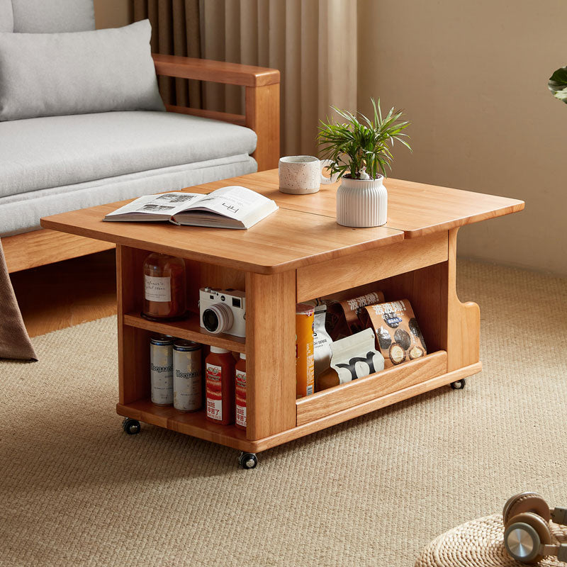 Brenda Rubberwood Expandable Desktop Coffee Table / Mobile Side Table ...
