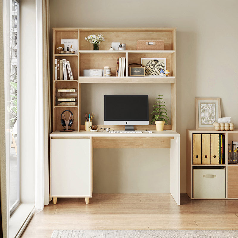 Amanda 1.2m/1.4m Single Office Desk/Computer Table Set With Cabinet/Bo ...