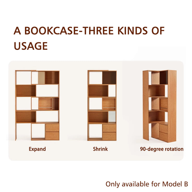 Callan Expandable Corner Bookcase Modular Display Shelf & Storage – Diamonds Home Furniture