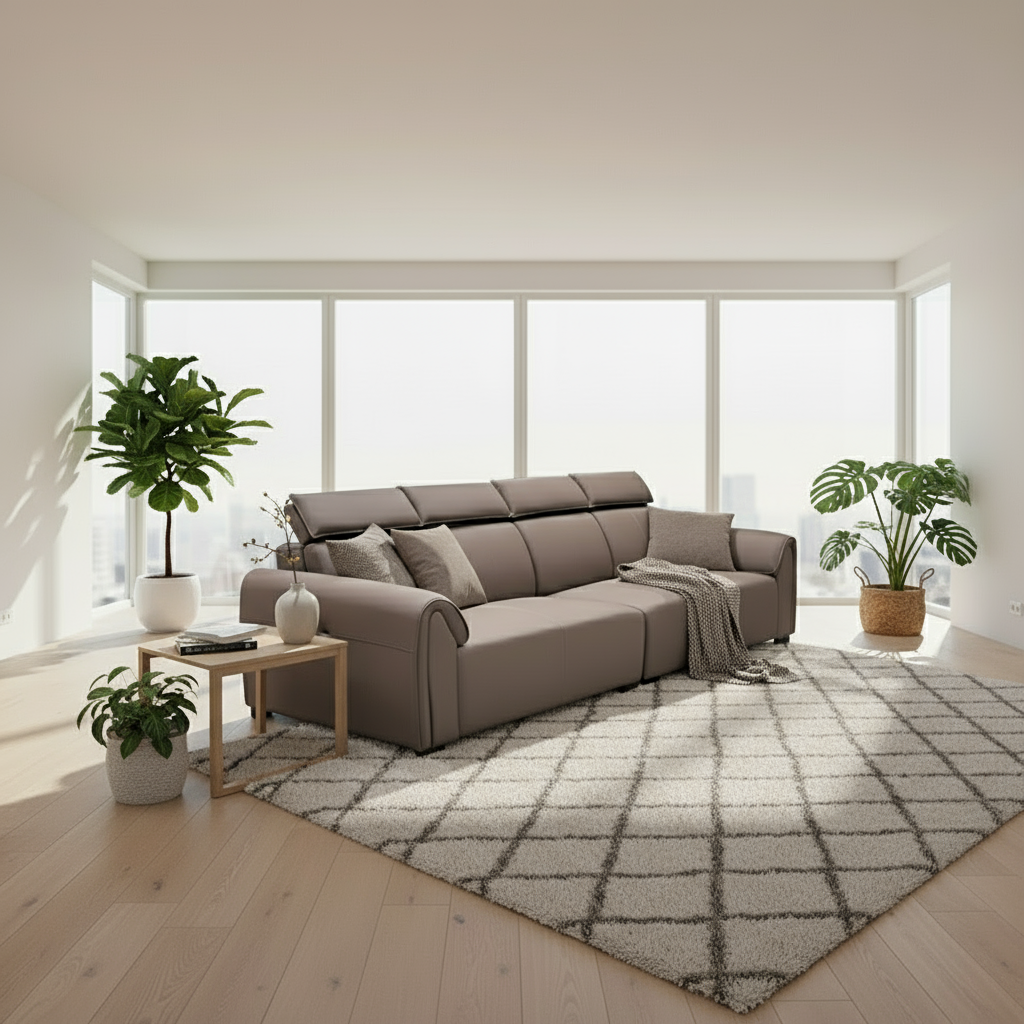 2.8m/3m Sofa Solid Wood Frame High Resilience Foam – Diamonds Home ...