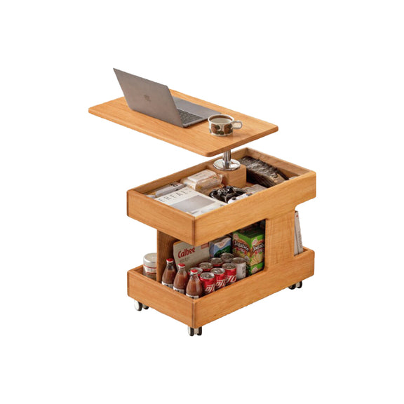 Karen FAS-Graded Solid Cherry Wood Adjustable Height Coffee Table / Mo ...